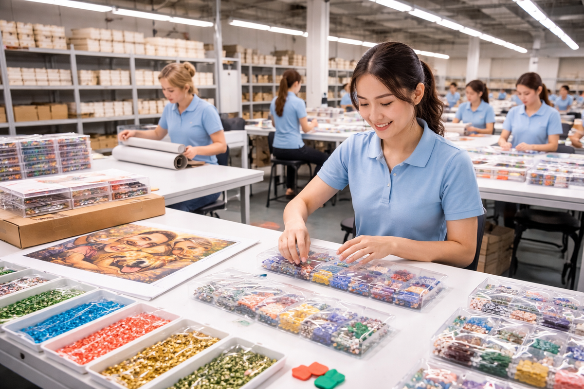 How Diamond Painting Kits Are Made: From Factory to Finished Art ...